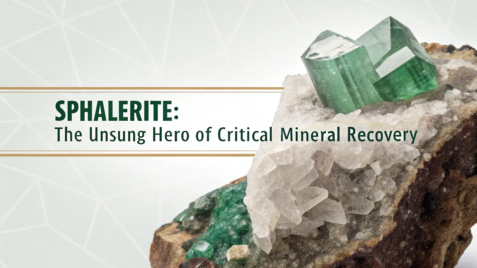 Sphalerite: The Unsung Hero of Critical Mineral Recovery | Joshua Berkowitz