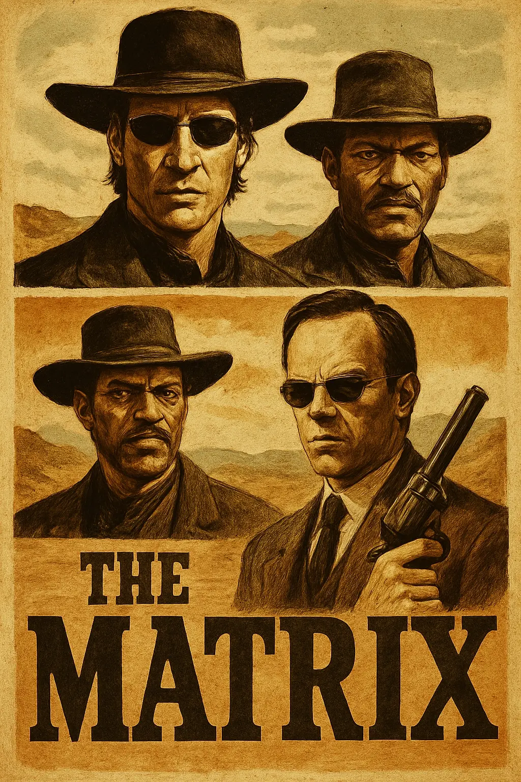The Good, The Bad, The Ugly Vintage Movie Poster | Joshua Berkowitz