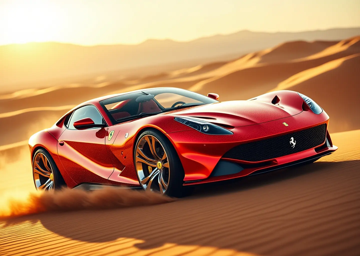 Sports Car Desert Poster | Joshua Berkowitz