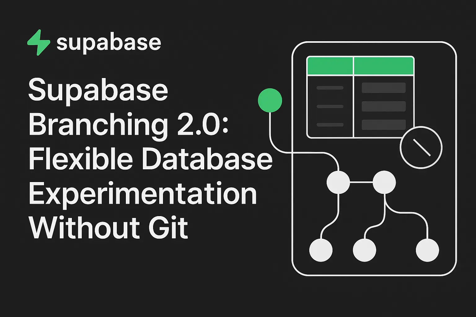 Supabase Branching 2.0: Flexible Database Experimentation Without Git ...