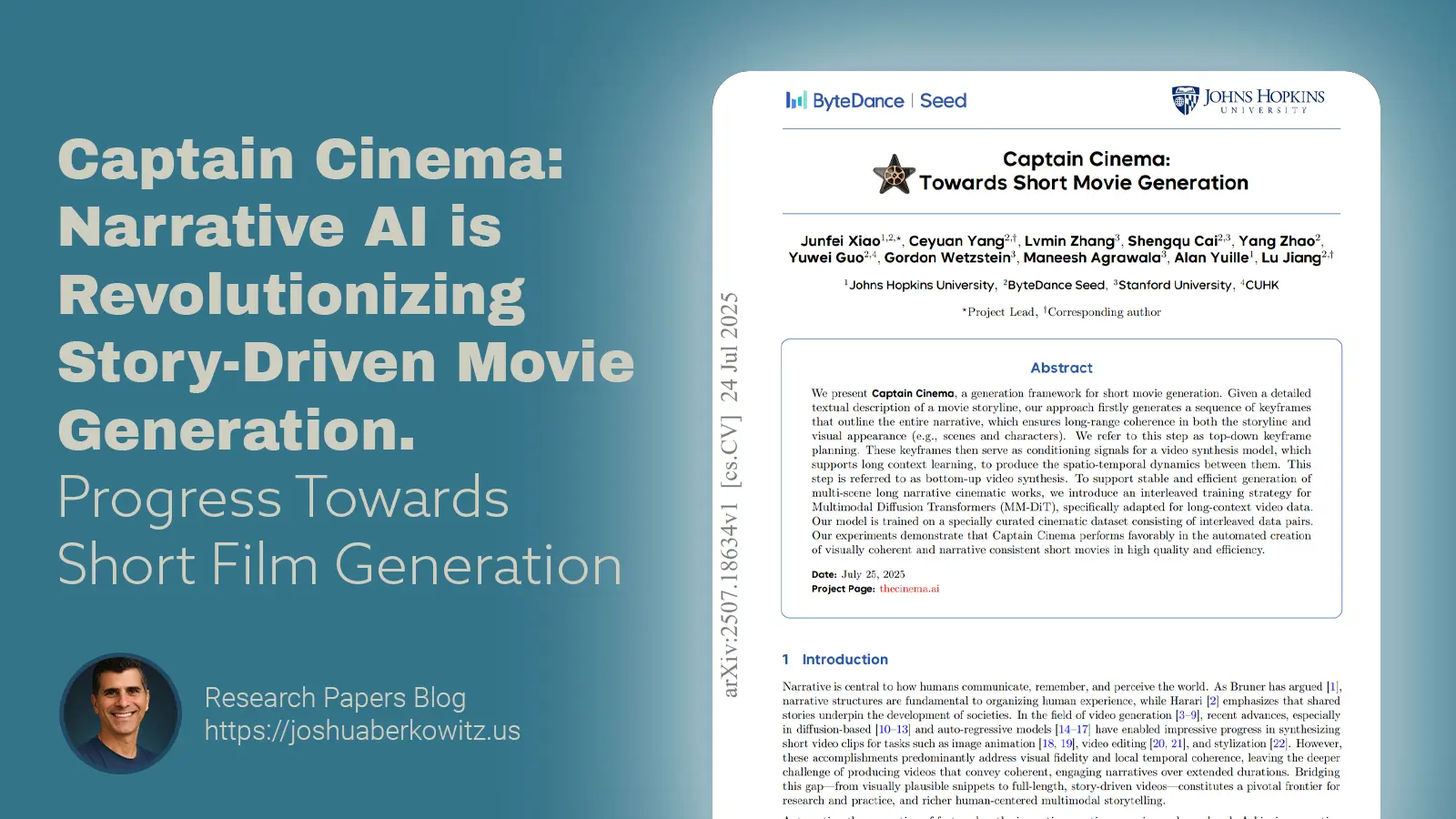 Captain Cinema: Narrative AI is Revolutionizing Story-Driven Movie ...