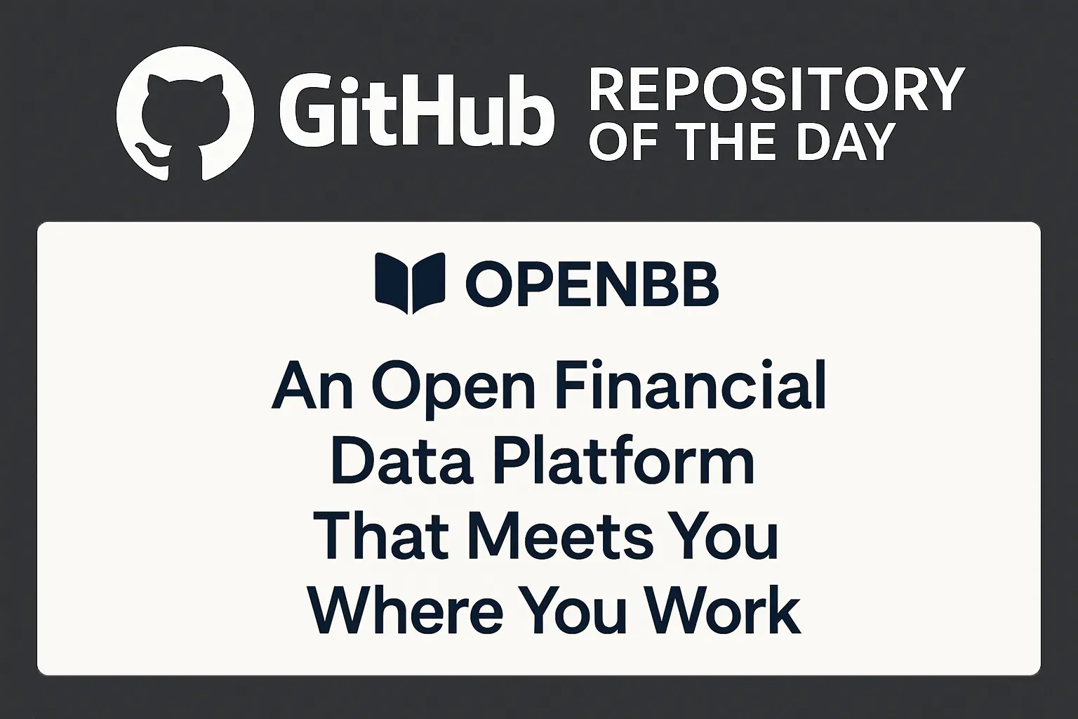 OpenBB: An Open Financial Data Platform That Meets You Where You Work ...