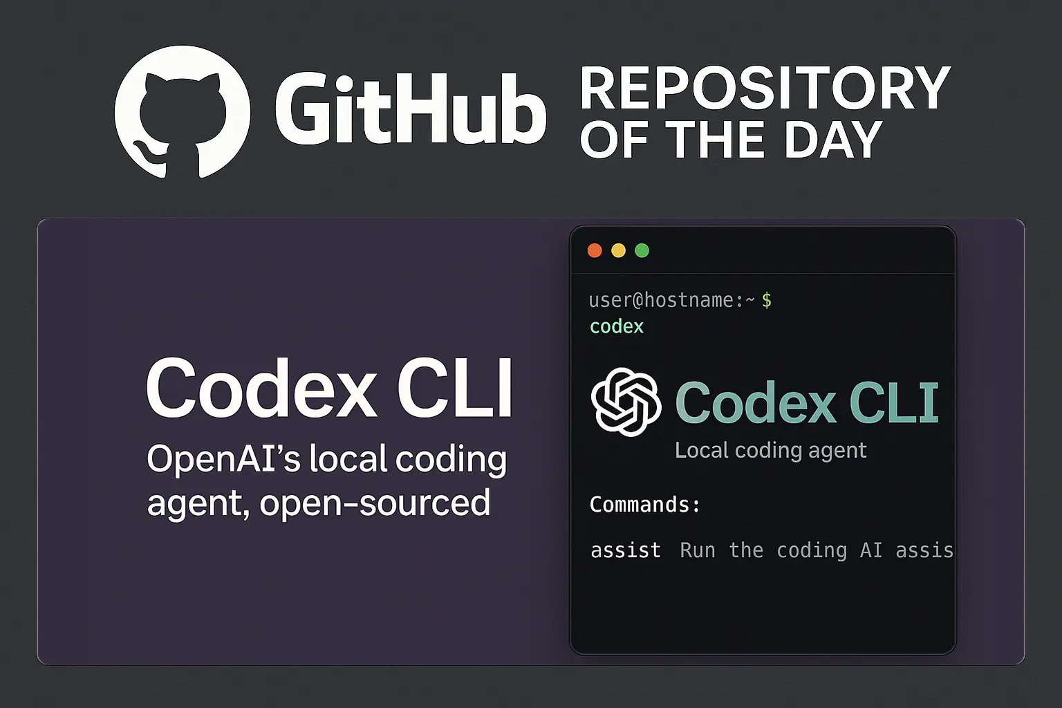 Codex CLI: OpenAI's local coding agent, open-sourced | Joshua Berkowitz