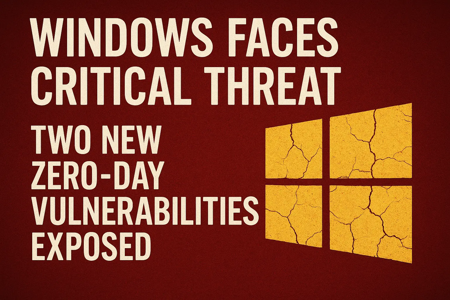 Windows Faces Critical Threat: Two New Zero-Day Vulnerabilities Exposed ...
