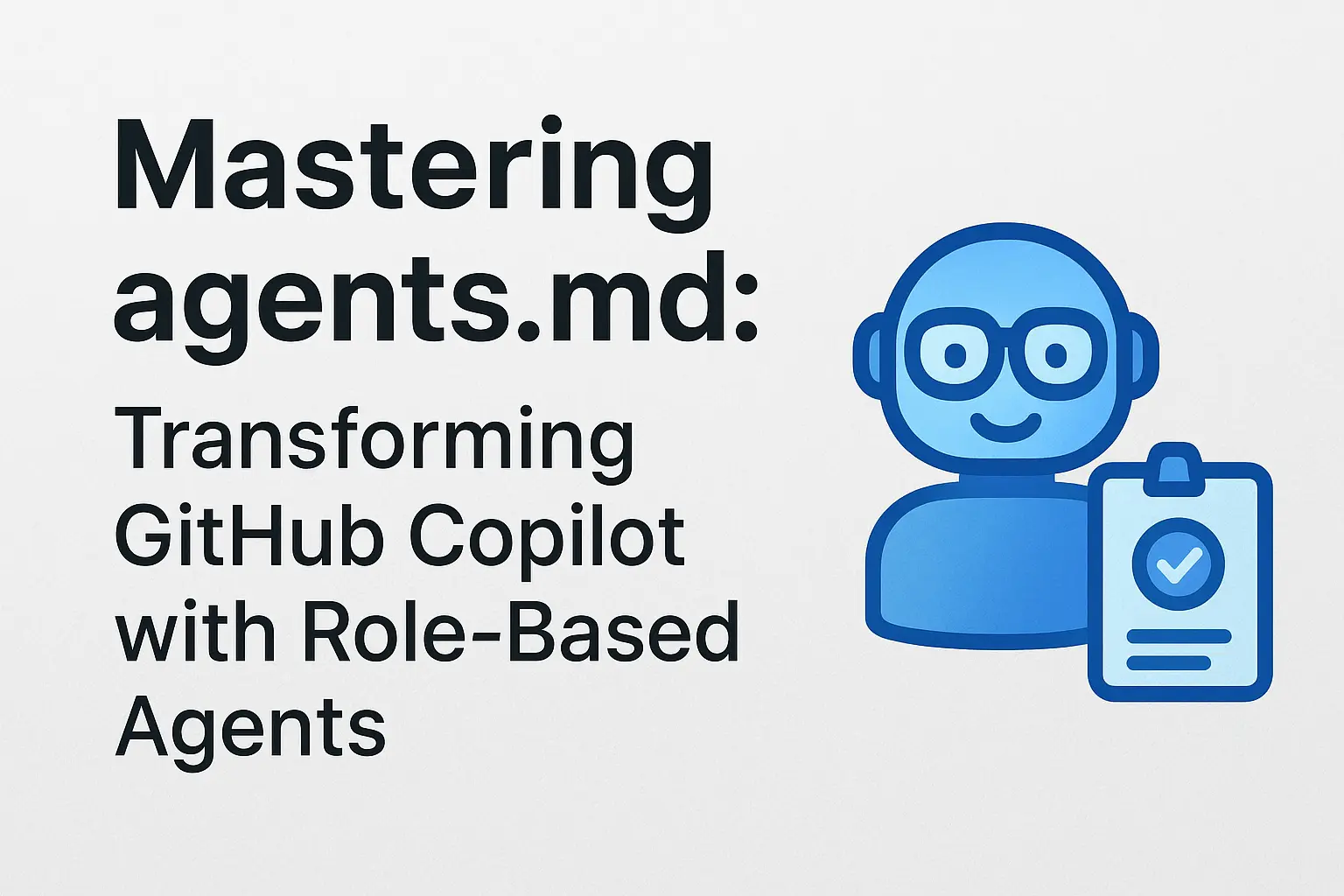 Mastering agents.md: Transforming GitHub Copilot with Role-Based Agents ...