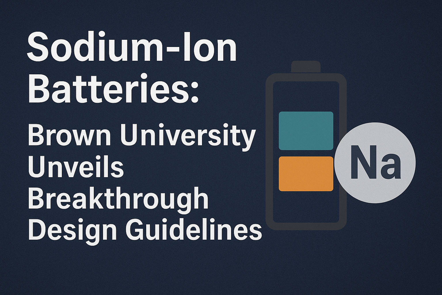 Sodium-Ion Batteries: Brown University Unveils Breakthrough Design ...