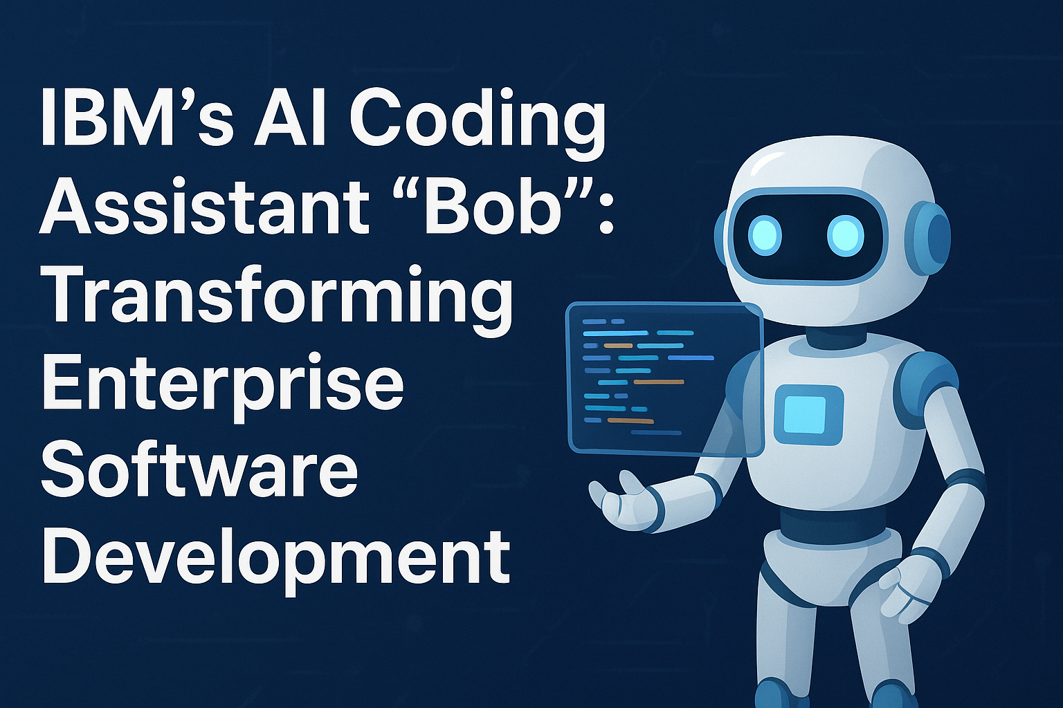 IBM's AI Coding Assistant "Bob": Transforming Enterprise Software ...